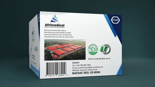 Afrimedical - Products - 0.5ml Auto Disable Immunization Syringe